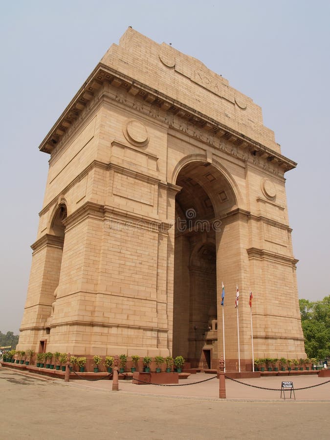 India Gate at New Delhi stock photo. Image of destination - 5991722