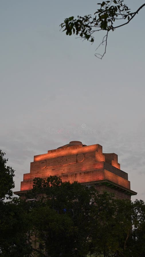 India Gate in New Delhi, India at Night Stock Footage - Video of delhi ...