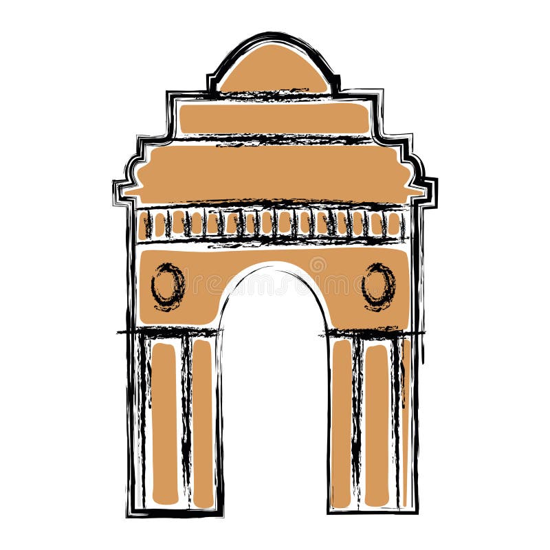 India gate image stock vector. Illustration of hand - 190702013