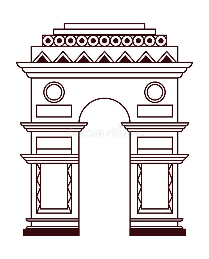 India gate temple stock vector. Illustration of landmark - 222809163