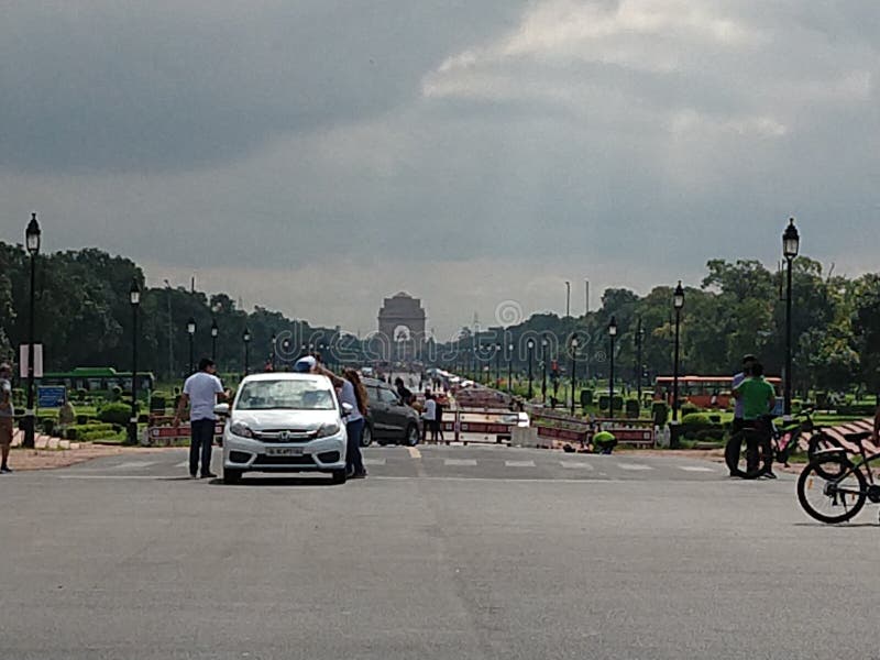 India Gate View in. Delhi Beautiful Palce To Visit Editorial Stock ...