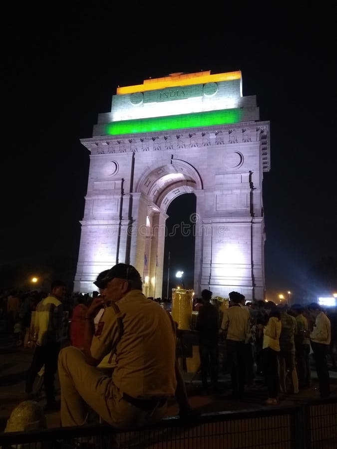 India Gate editorial image. Image of view, india, evening - 120078090