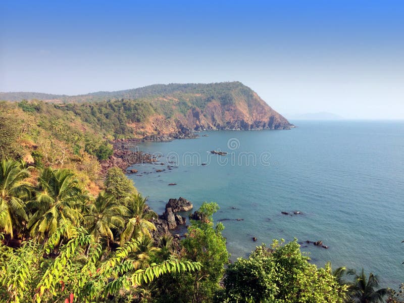 India. Goa. Sea landscape. stock photo. Image of seascape - 40766908