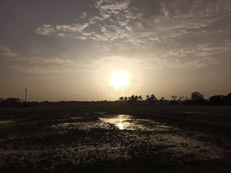 India Goa with sunset view stock photo. Image of afterglow - 185923814