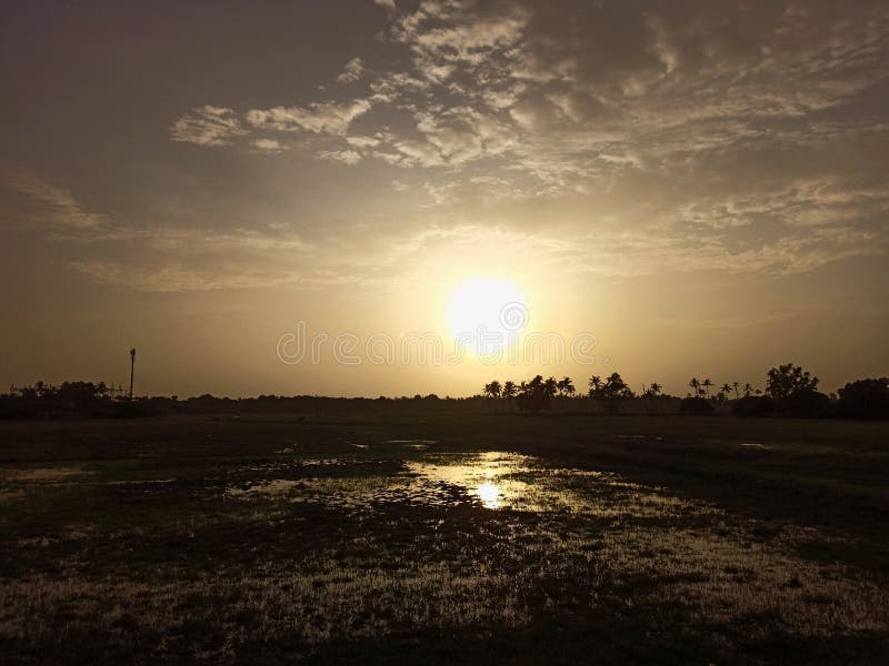 India Goa with sunset view stock photo. Image of horizon - 185923854