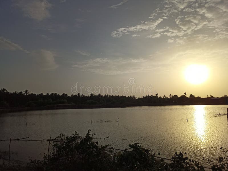 India Goa with sunset view stock photo. Image of shore - 185924036