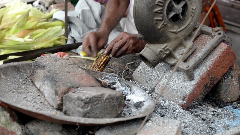 Grilled corn Chaat. stock video. Video of salad, chaat - 343888397
