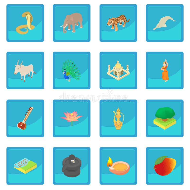 India icon blue app stock vector. Illustration of mango - 92470977