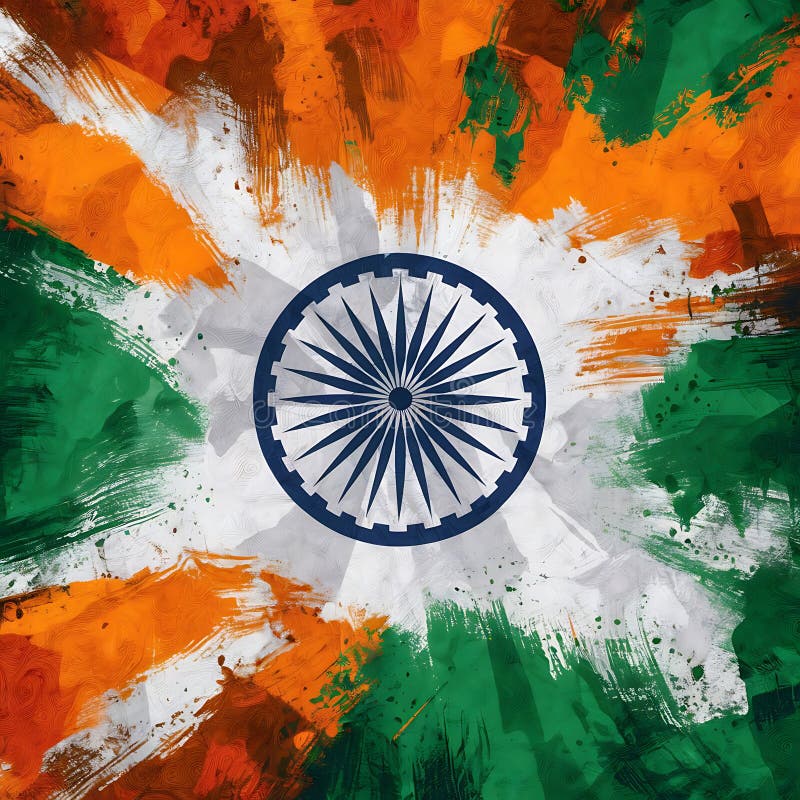 India Independence Day Celebration Digital Art with Flag by AI ...