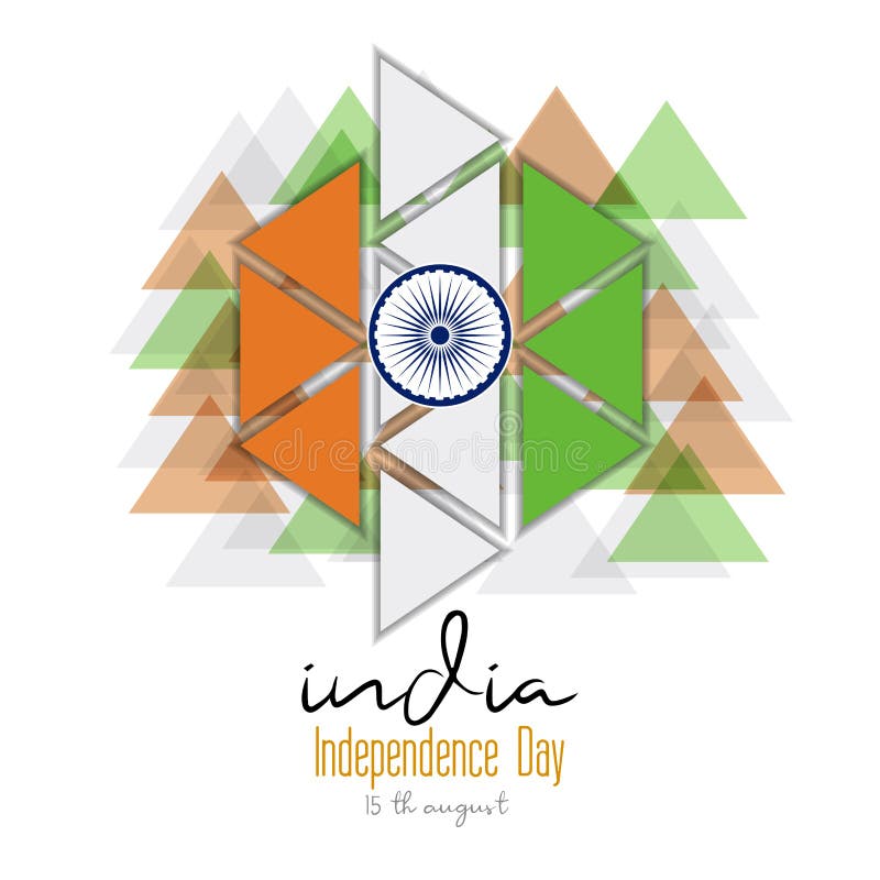 India Independence Day Graphic Design Stock Vector - Illustration of ...