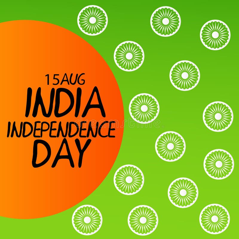 15th August India Happy Independence Day Stock Illustration ...