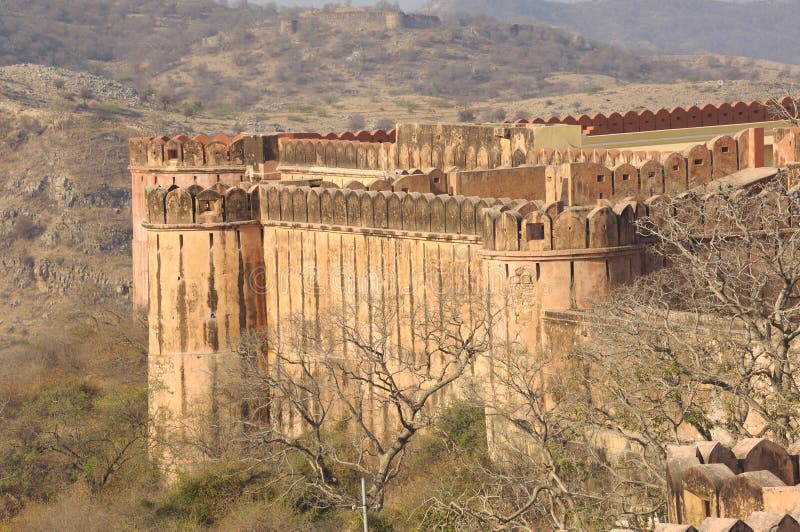 India, Jaipur: Jaigarh Fort Stock Photo - Image of pink, asia: 4885202