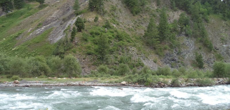 India Jammu Kashmir Himalaya Blue River Flow Stock Photo - Image of ...