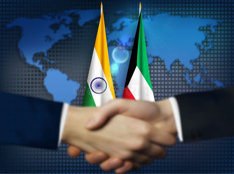 Kuwait and India stock illustration. Illustration of conflict - 102606089