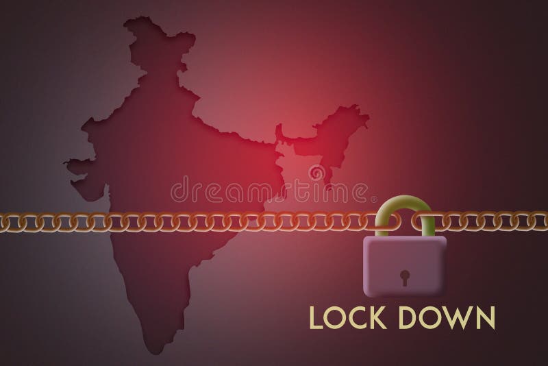 India Lock Down Concept , Corona Virus Lock Down Stock Photo - Image of ...