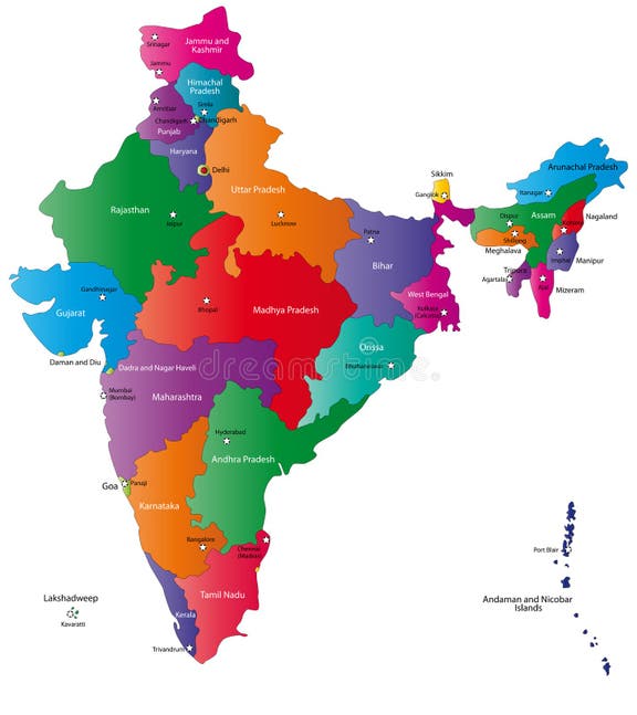 India District Map Stock Illustrations – 5,630 India District Map Stock ...
