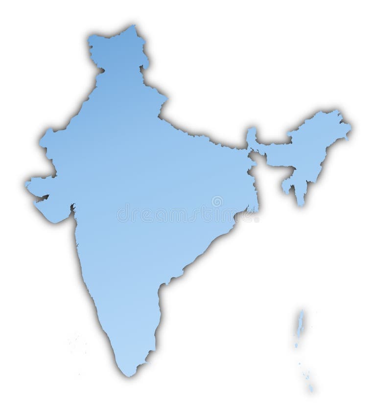 High Detailed India Map Stock Illustrations – 874 High Detailed India ...