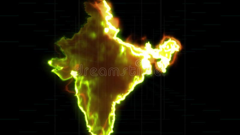 India Map 4K Animation stock footage. Video of continent - 388498474