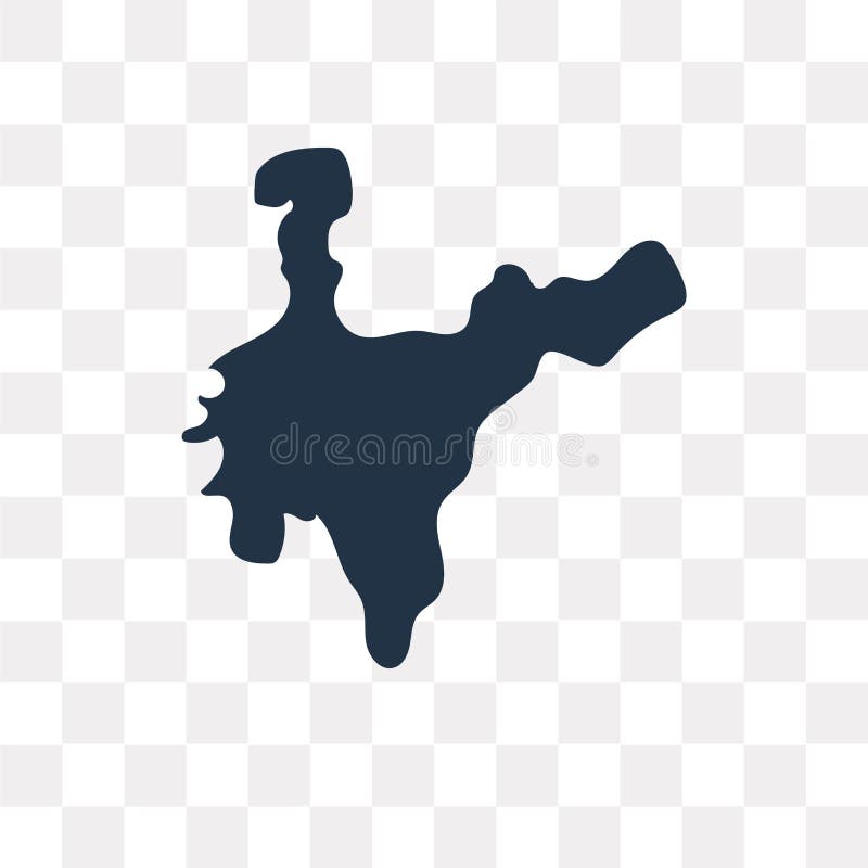 India Map Vector Icon Isolated on Transparent Background, India Stock ...
