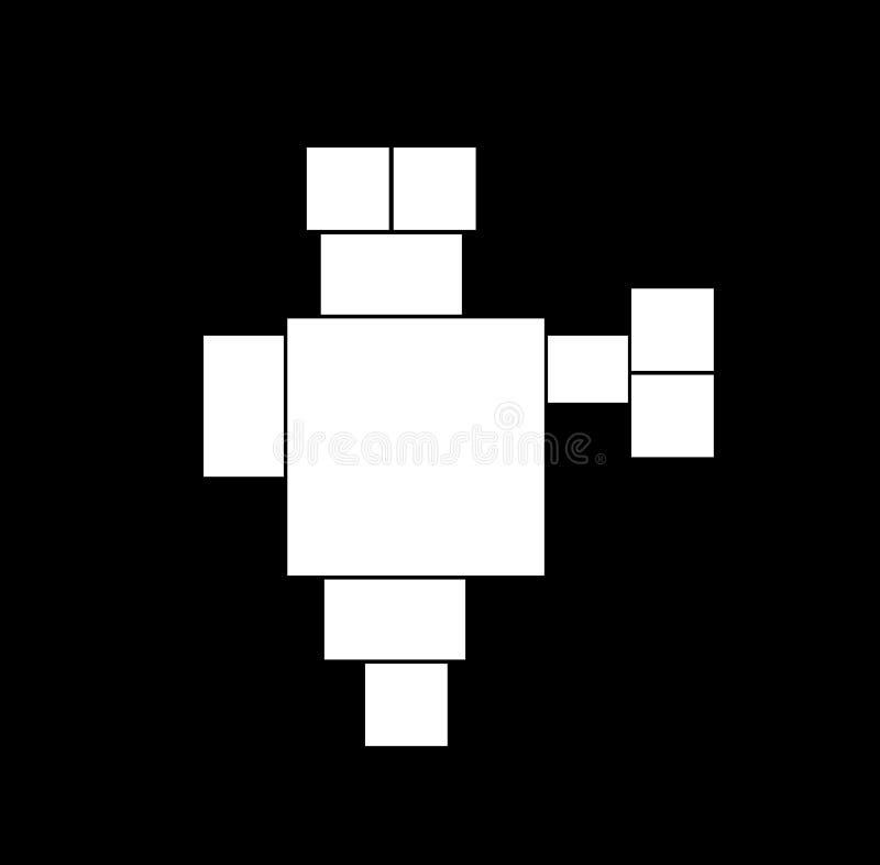 India Map Visual in Graphic Square Form. India Map Icon Stock Vector ...