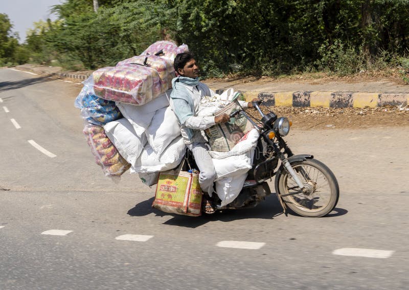 Overloaded Motorcycle