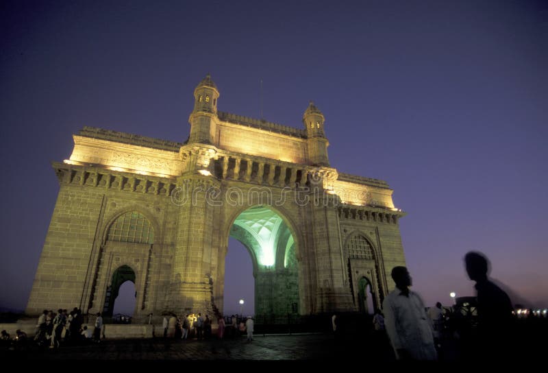 INDIA MUMBAI COLABA GATEWAY of INDIA Editorial Image - Image of city ...