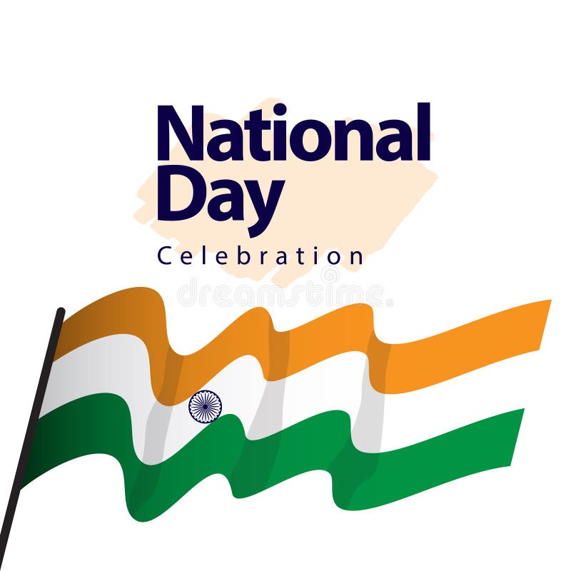 India National Day Celebration Vector Design Illustration Stock Vector ...