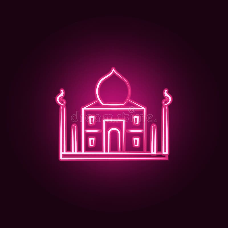 India Map With Neon Lights. Abstract Creative Animation For Led, Neon ...