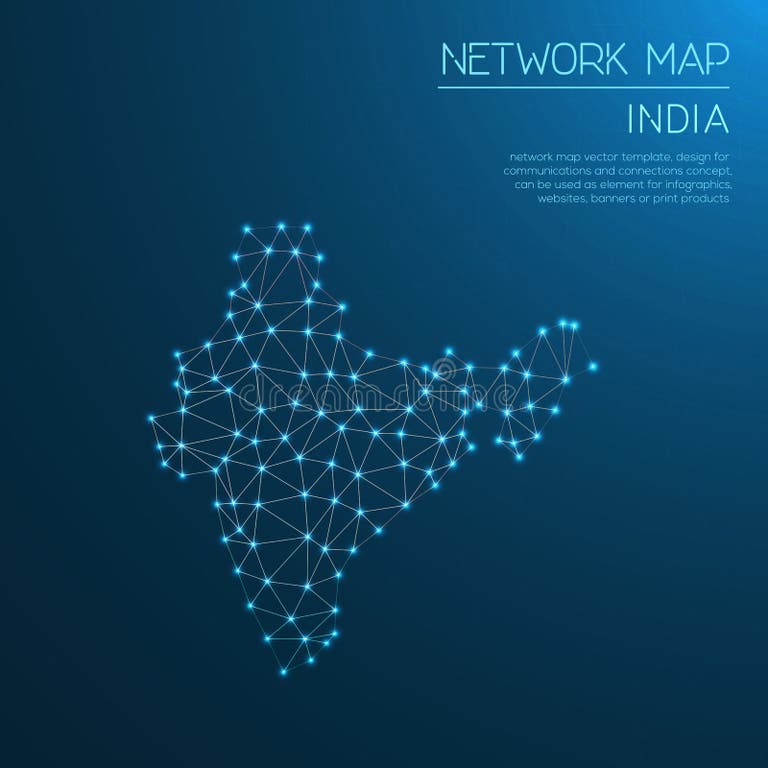 India Map Network Stock Illustrations – 1,649 India Map Network Stock ...