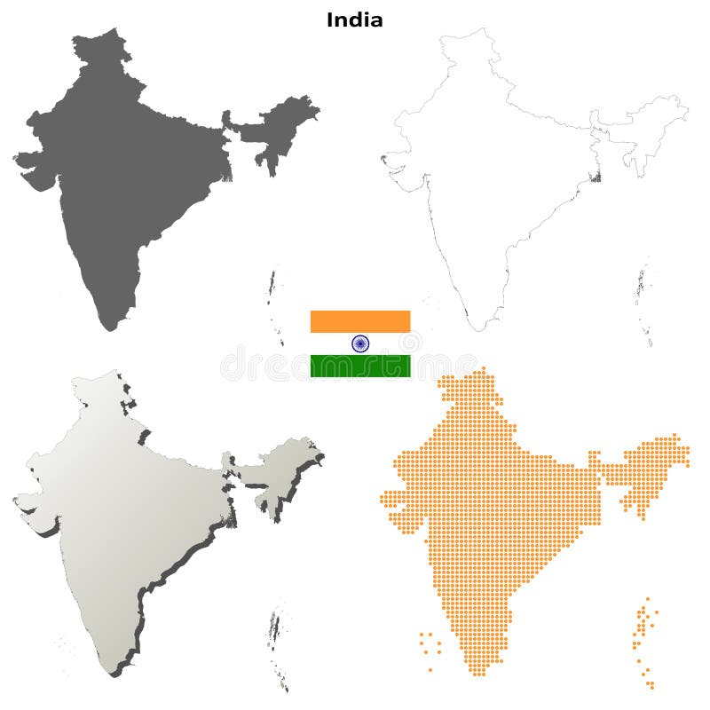 Indian Flag Outline Stock Illustrations – 3,217 Indian Flag Outline ...