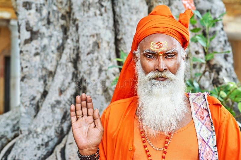 India Rajasthan Jaipur. a Holy Man (sadhu Editorial Stock Image - Image ...