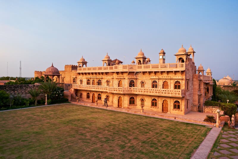 India Rajasthan. Khimsar Fort Stock Image - Image of attraction ...