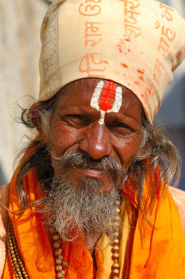 India, Rajasthan, Thar Desert: Hindu Priest at Tha Editorial Image ...