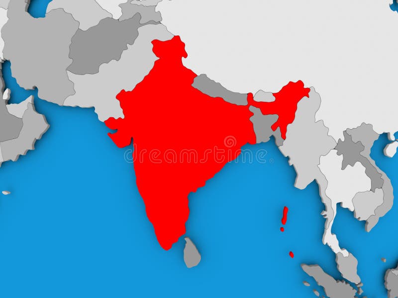 Map of India stock illustration. Illustration of india - 100999603