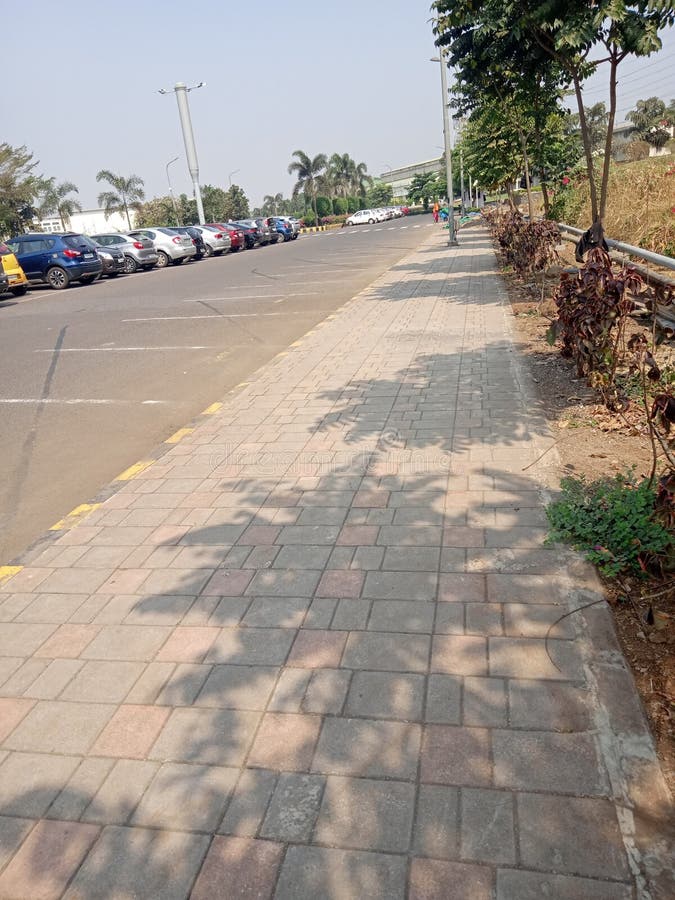 India Road Side Walk Man Place Stock Image - Image of india, road ...