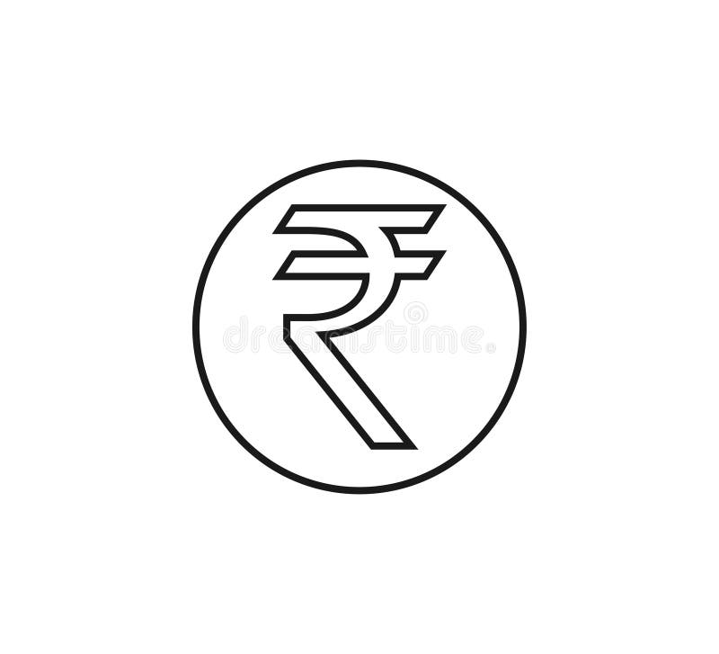 India Rupee Icon. Vector Illustration, Flat Design Stock Illustration ...