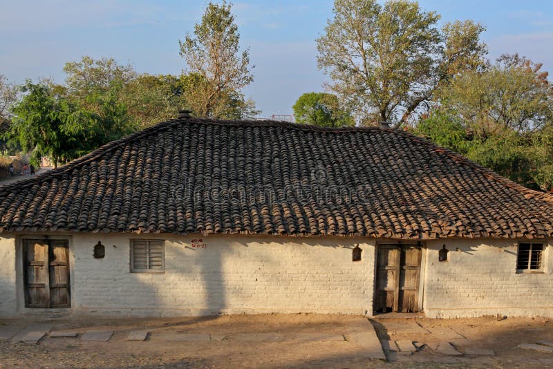 India Rural Houses and Lendscapes Stock Photo - Image of poverty ...