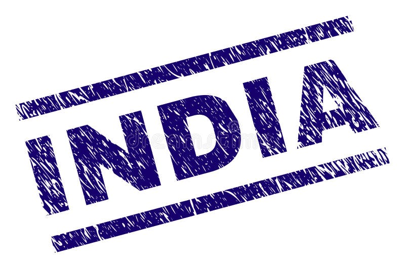 Grunge Textured INDIA Stamp Seal Stock Vector - Illustration of imprint ...