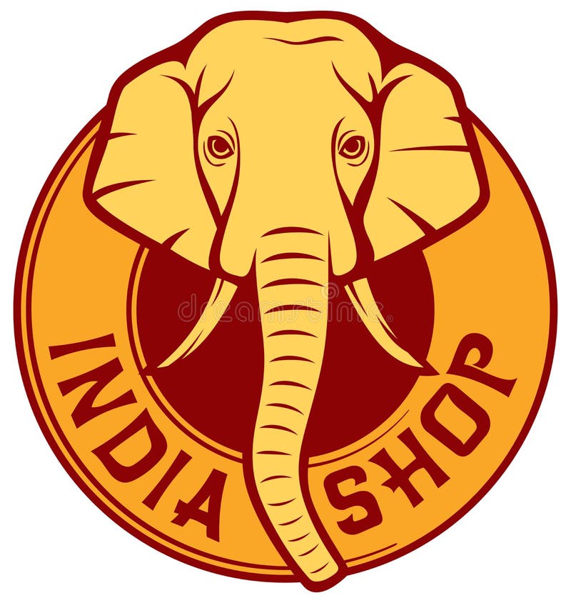 India shop stock vector. Illustration of label, isolated - 26367814