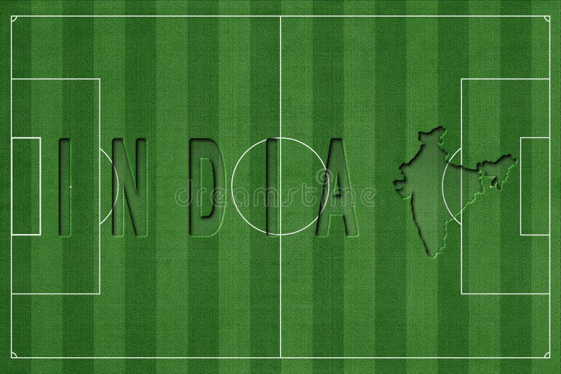 India on Soccer Field, National Team Stock Illustration - Illustration ...