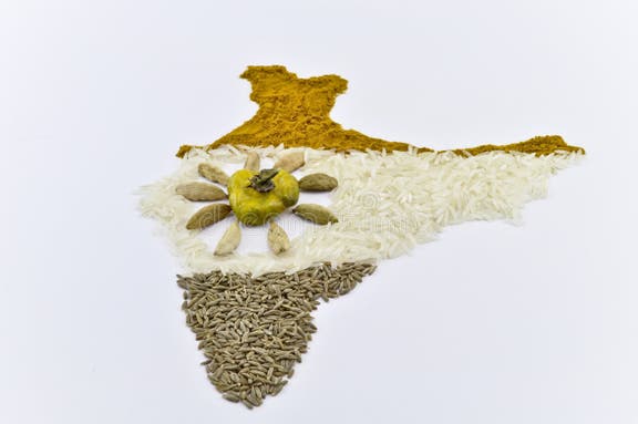 India spice map2 stock photo. Image of cumin, health - 17493262