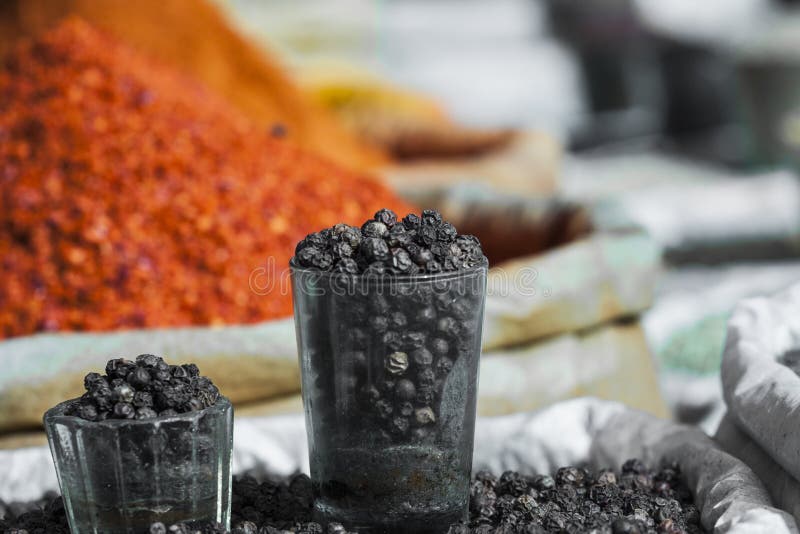 India Spices at the Local Market at Delhi. Stock Photo - Image of local ...