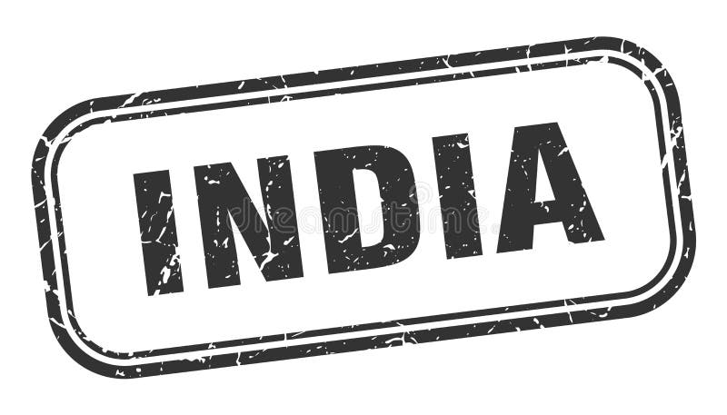 India Stamp. India Grunge Isolated Sign Stock Vector - Illustration of ...