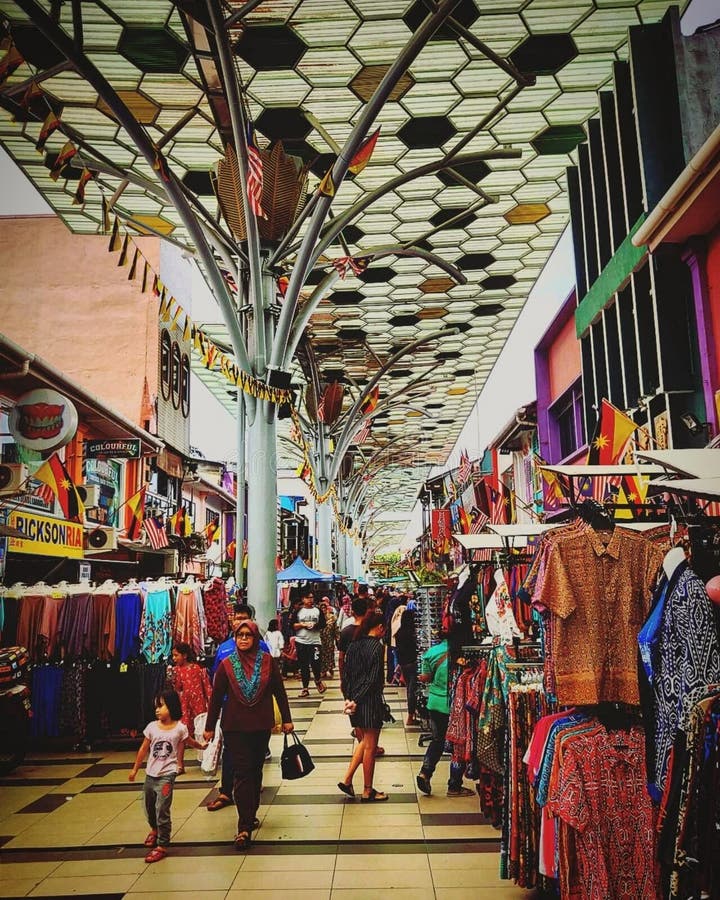 Street Bazaar in India editorial photography. Image of architectural ...