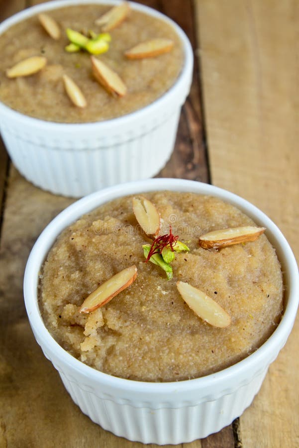 India suji Halwa stock photo. Image of semolina, cashewnut - 34436422