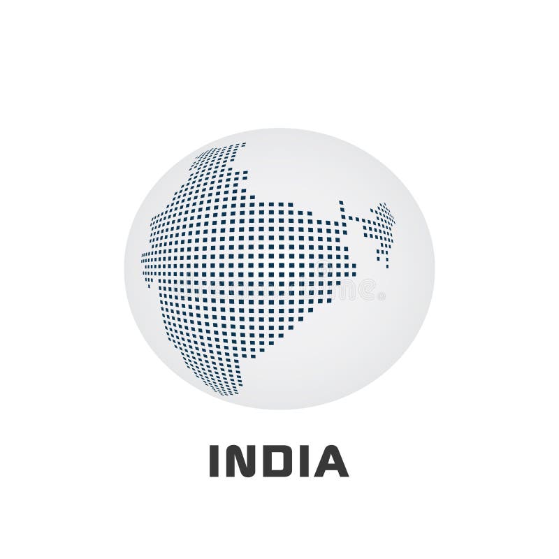 India tech Global dots map stock vector. Illustration of world - 261084030