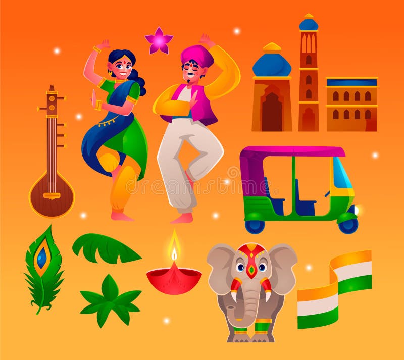 India Travel Poster stock vector. Illustration of culture - 102619259