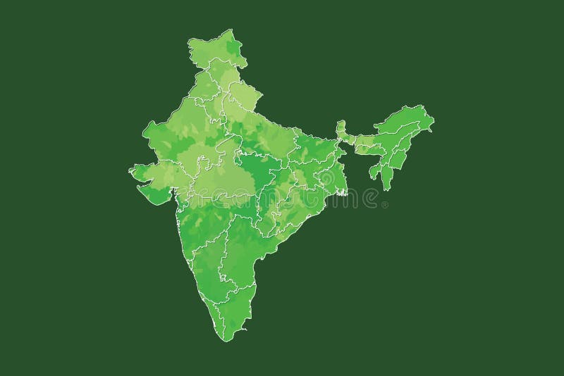 Green India Map Stock Illustrations – 1,590 Green India Map Stock ...