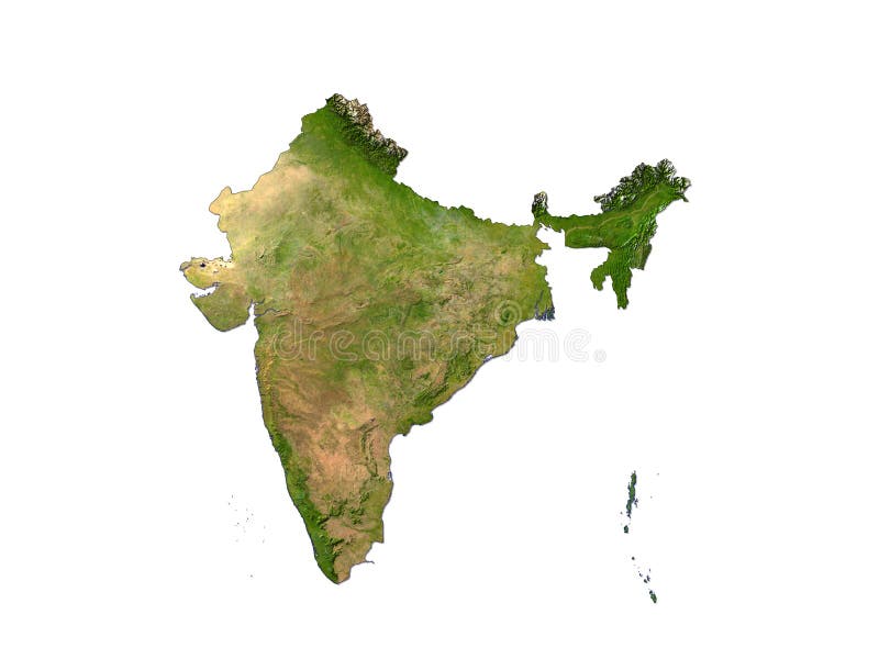 India on White Background stock illustration. Illustration of country ...