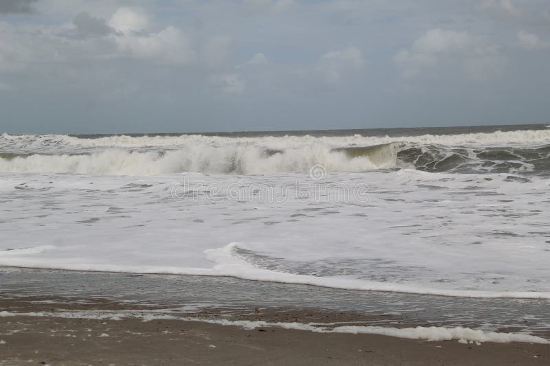 Indialantic Beach Ocean Waves after Hurricane Milton Stock Photo - Image of water, east: 341070286